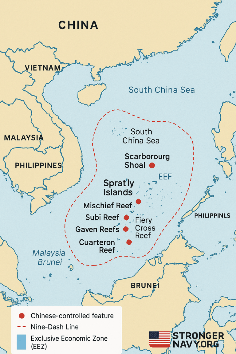 Mapping China’s Grip: The Islands, Reefs, and Bases Reshaping the South ...
